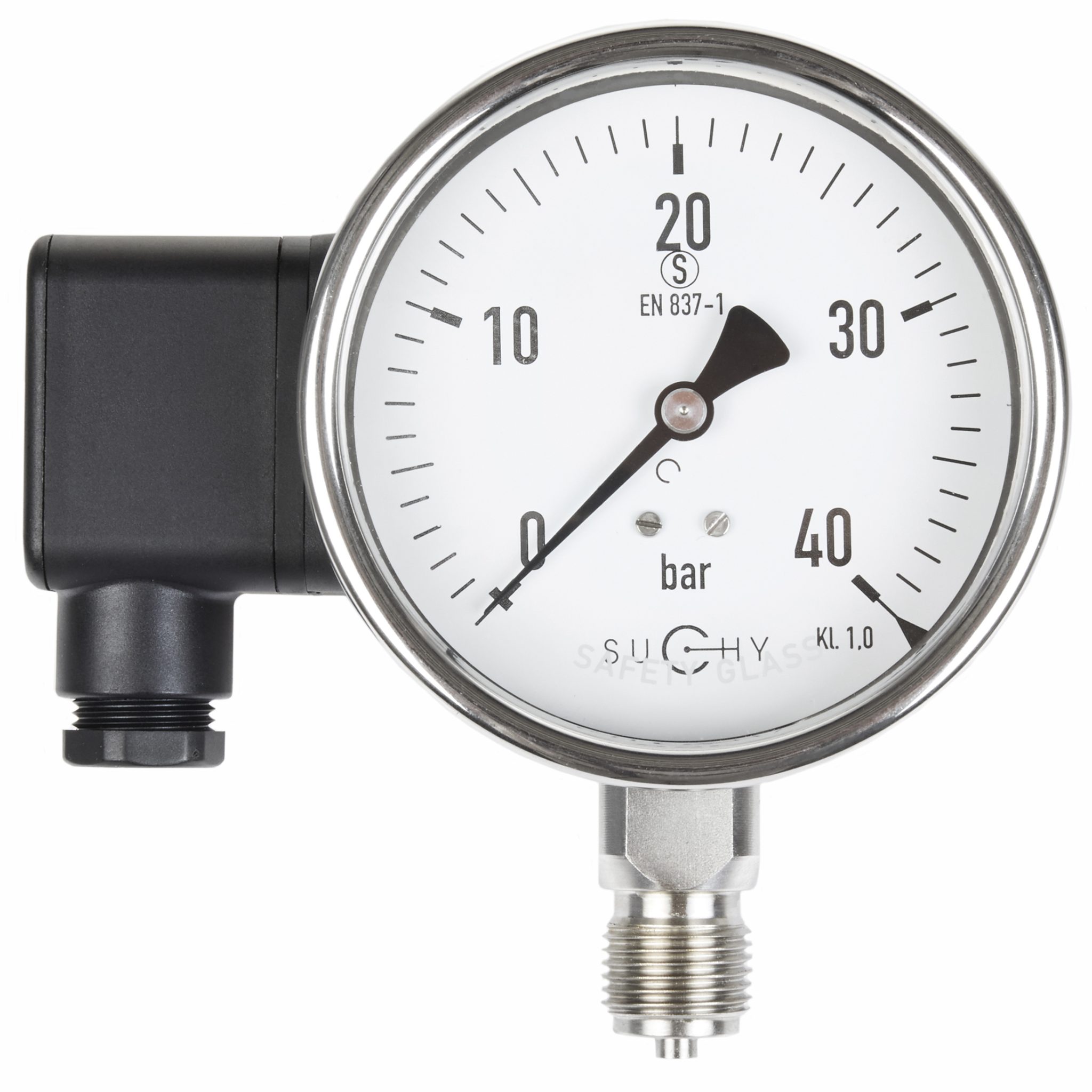 Suchy SMR-36, Trykk Manometer med Bourdon tube og integrert Trykk ...
